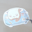 Sleepy Toast Mirror Sticker – Studio Enon