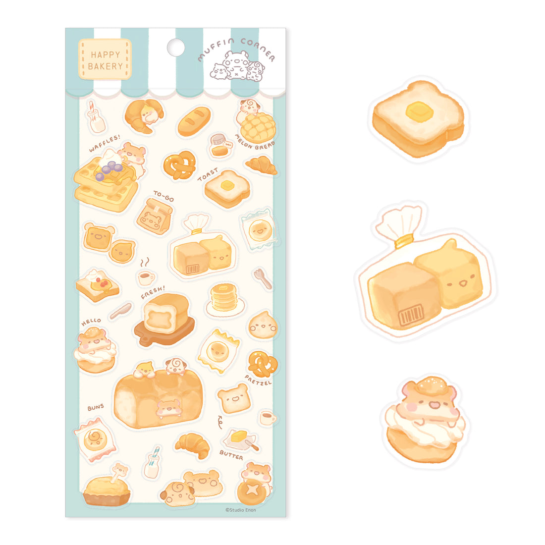 Happy Bakery - Fresh Bread Sticker Sheet – Studio Enon